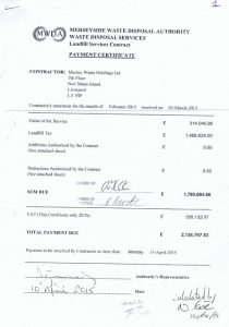 What are 10 invoices paid by Merseyside Recycling and Waste Authority ...